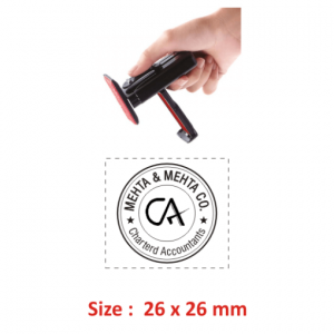 Shiny Handy Chartered Accountant Rubber Stamp - EHC Print